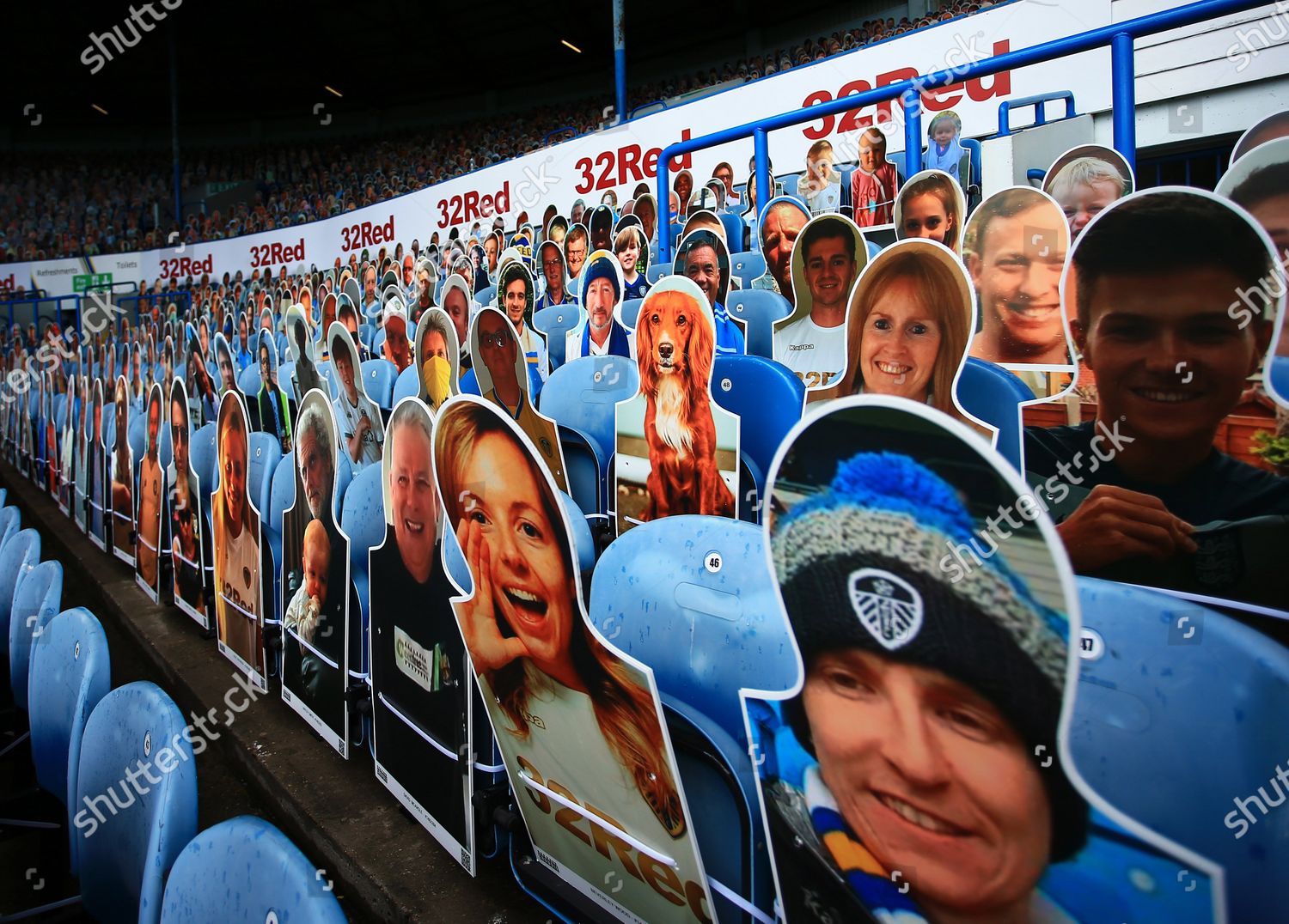 Cardboard Cut Outs Leeds United Fans Editorial Stock Photo - Stock ...