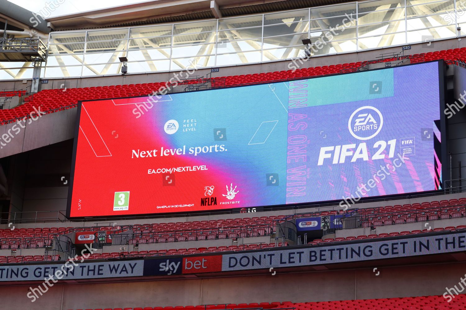 Giant Screen Shows Fifa Branding Wembley Editorial Stock Photo - Stock ...