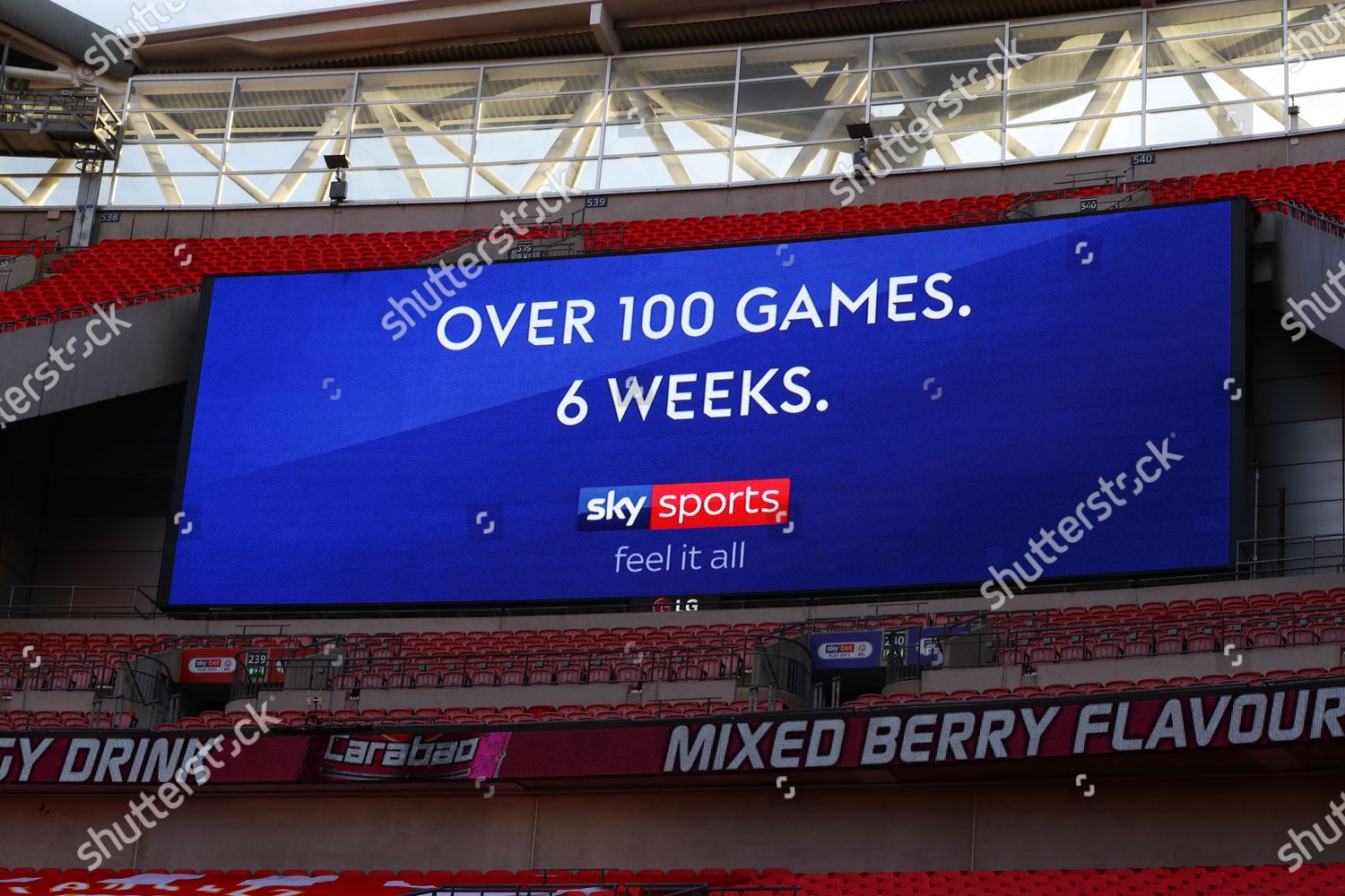 Giant Screen Shows Sky Sports Branding Editorial Stock Photo - Stock ...