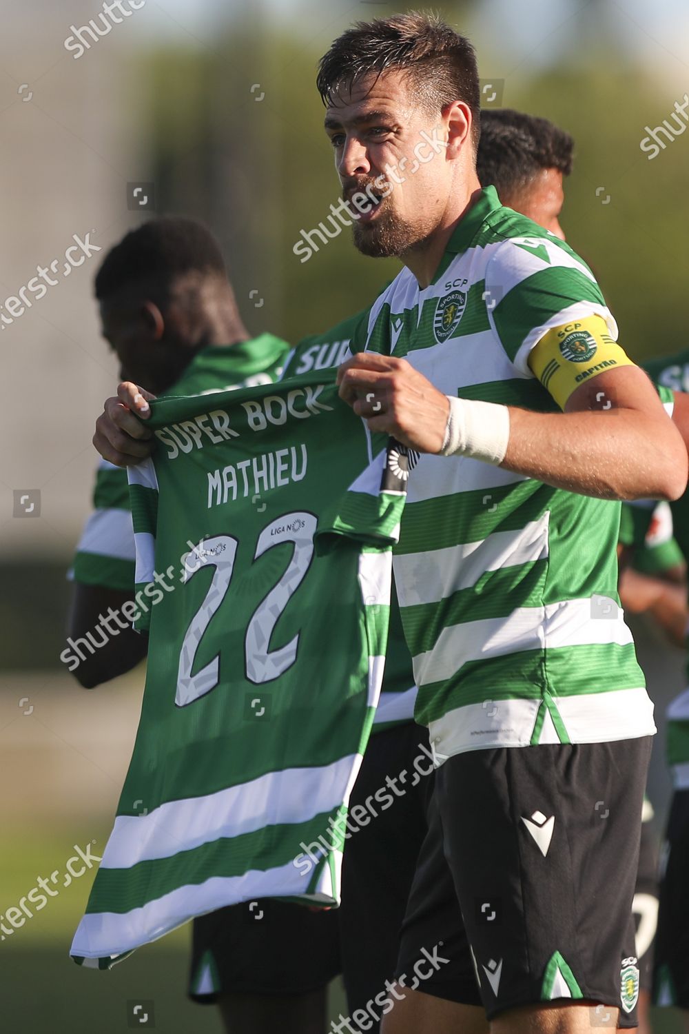 Sporting Player Coates Celebrates His Teammate Editorial Stock Photo ...
