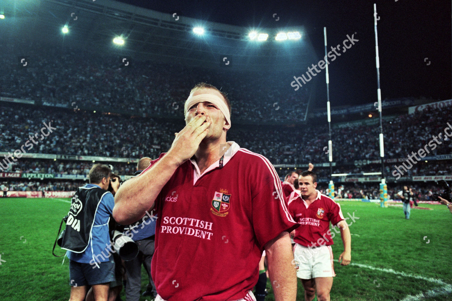 Tim Rodber Lions Number 8 Celebrates Editorial Stock Photo - Stock ...