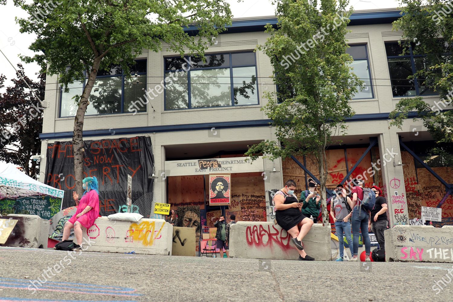View Abandoned Seattle Police East Precinct Editorial Stock Photo ...