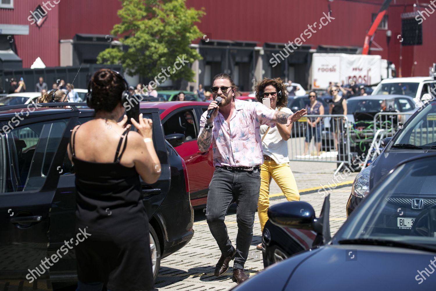 Festival Goers Listen Swiss Singer Baschi Editorial Stock Photo - Stock ...