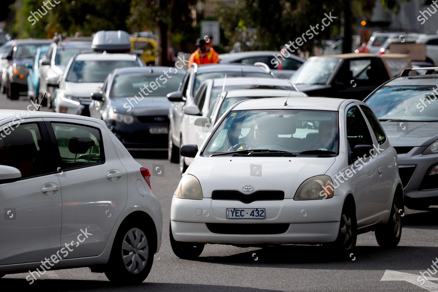Chaos Confusion Sets Hundreds Cars Packed Editorial Stock Photo - Stock ...
