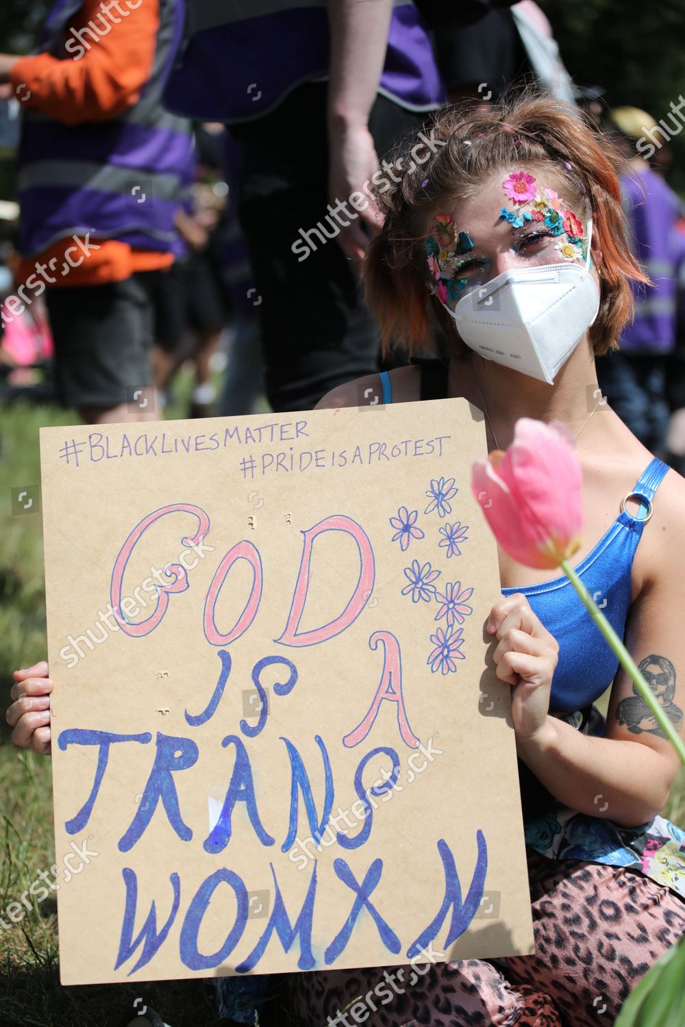 Lady God Transwoman Sign Start Black Editorial Stock Photo - Stock ...