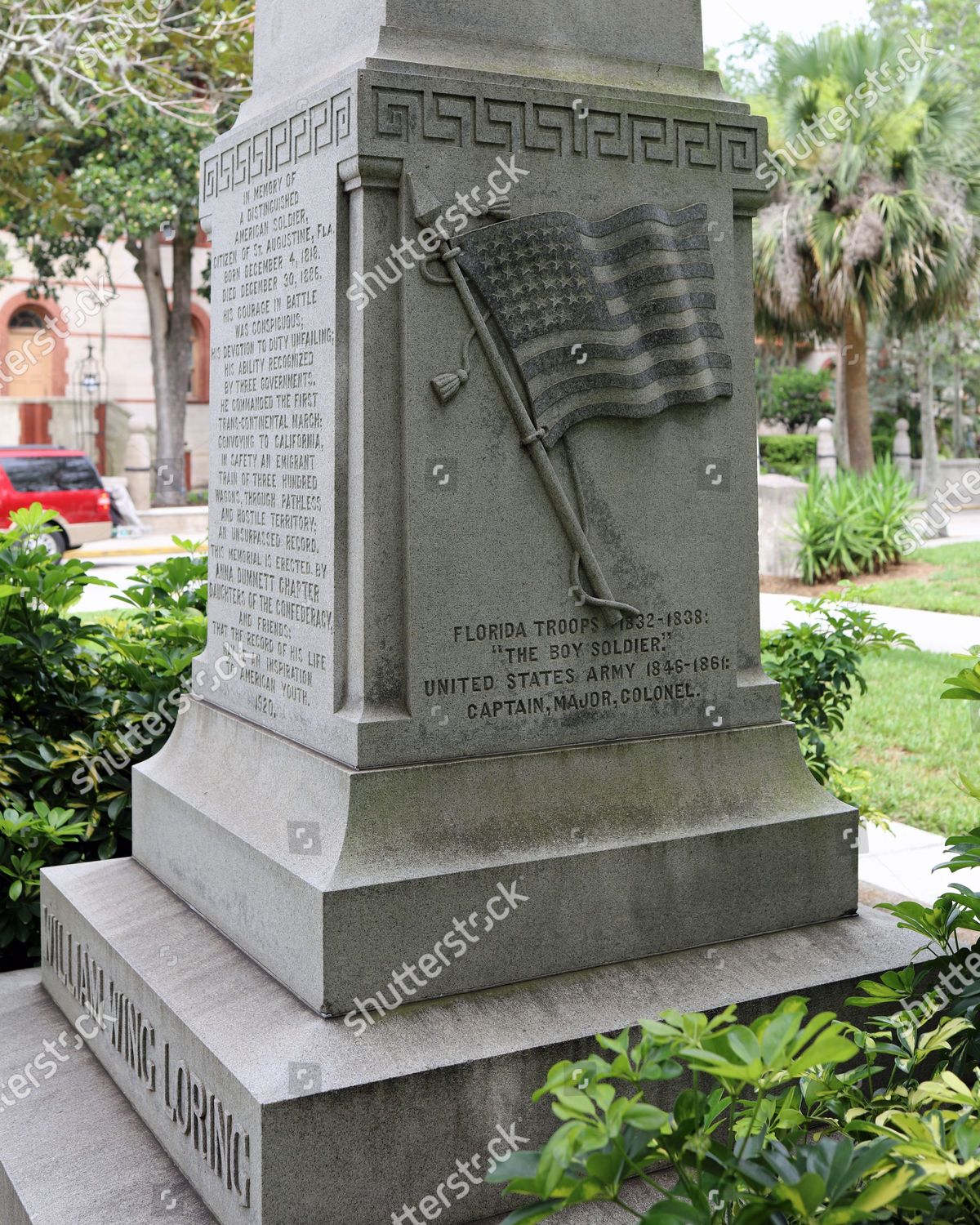 Monument Confederate General William Loring Still Editorial Stock Photo ...