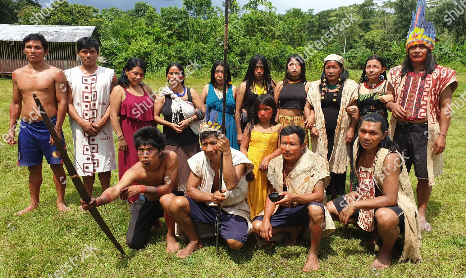 Members Sapara Indigenous People Garbed Traditional Editorial Stock ...