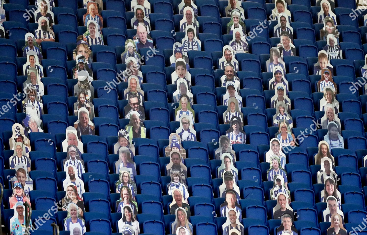 Brighton Fan Cut Outs Seen Stands Editorial Stock Photo - Stock Image ...