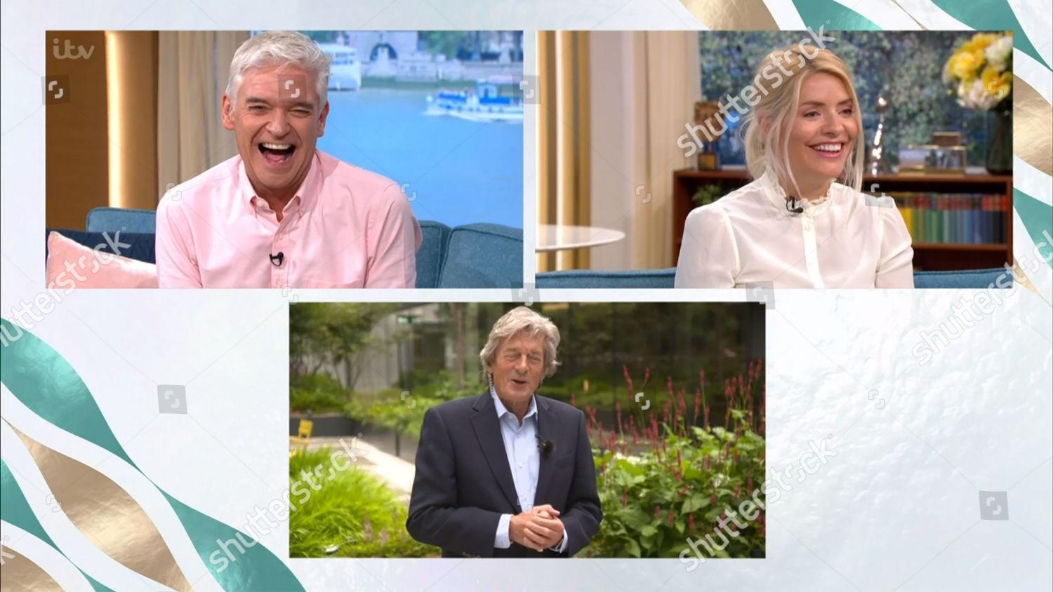 Phillip Schofield Holly Willoughby Nigel Havers Editorial Stock Photo ...