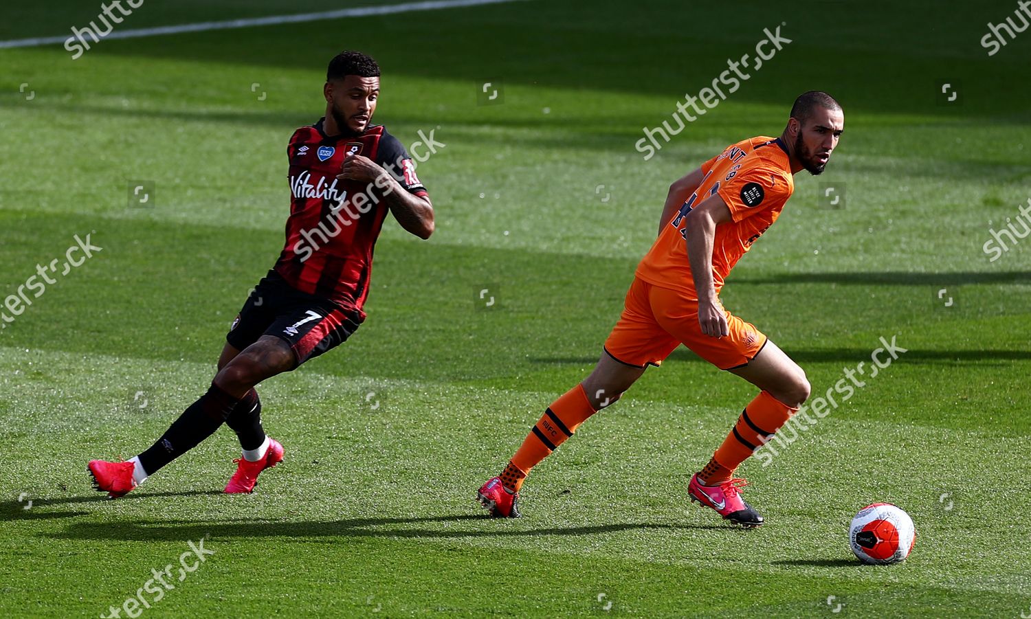 Nabil Bentaleb Newcastle United Joshua King Editorial Stock Photo ...