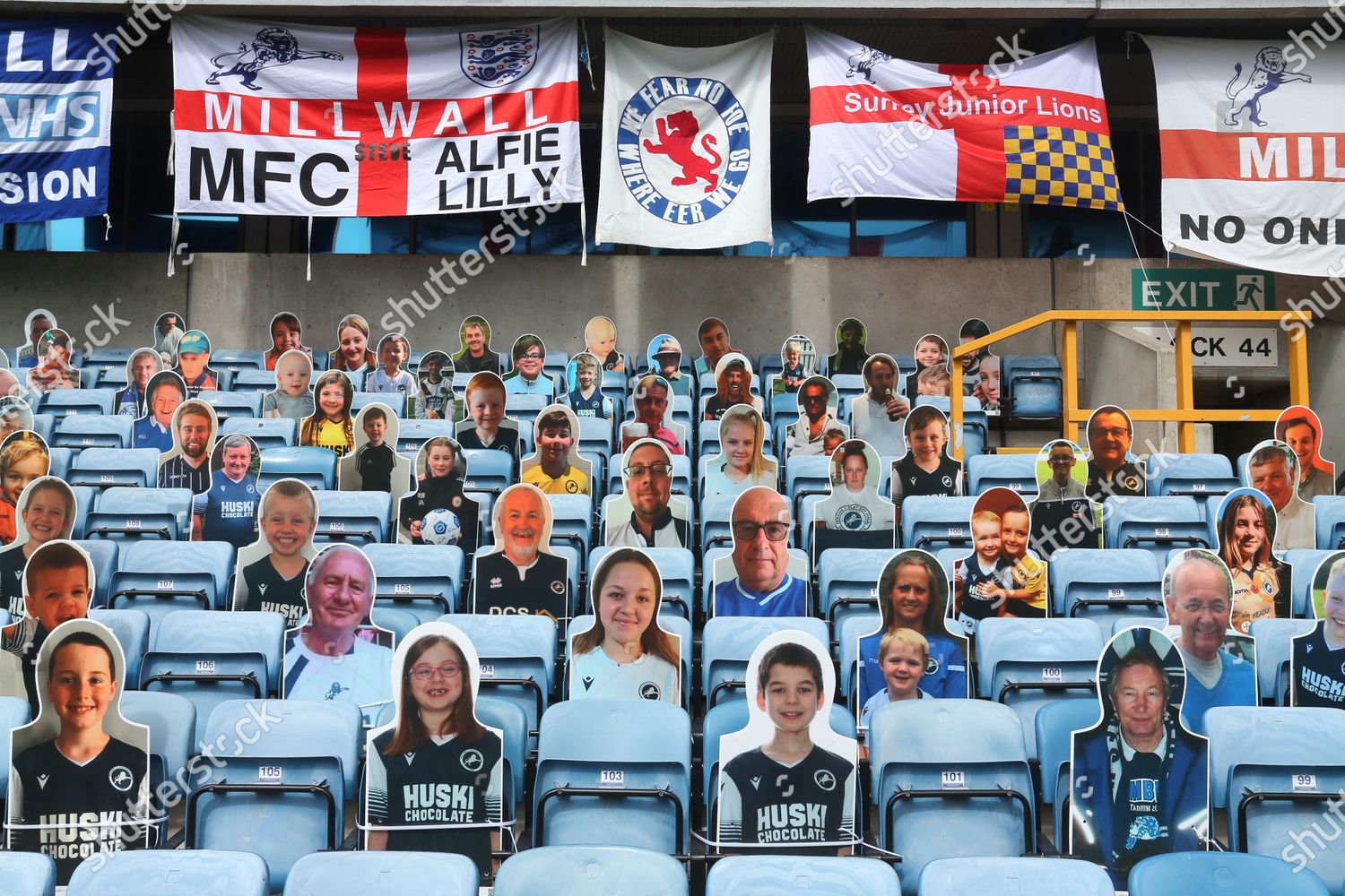 Cardboard Cut Outs Millwall Fans Supporters Editorial Stock Photo ...