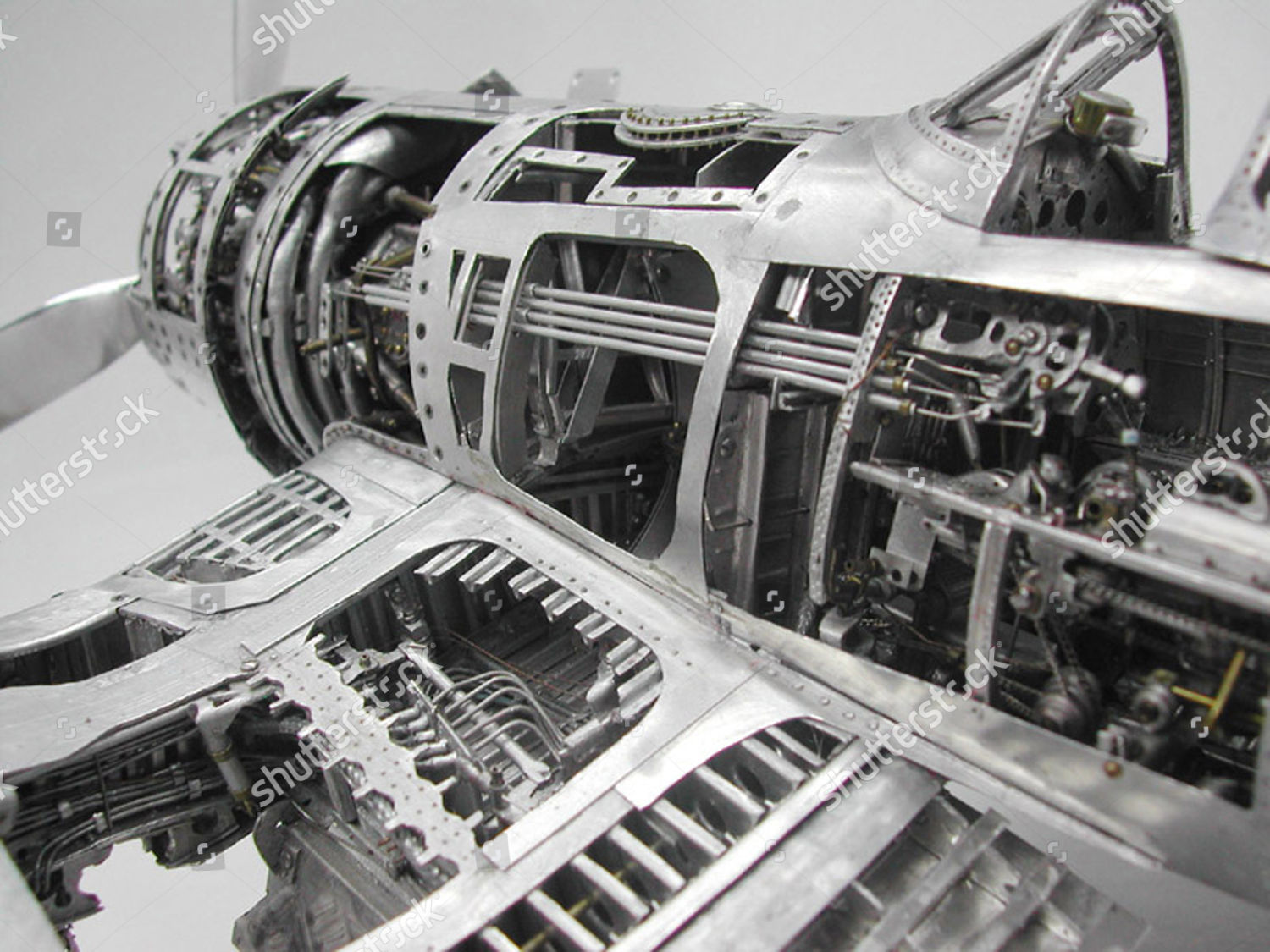 Cutaway Aluminium Model Grumman F4u Corsair Editorial Stock Photo ...