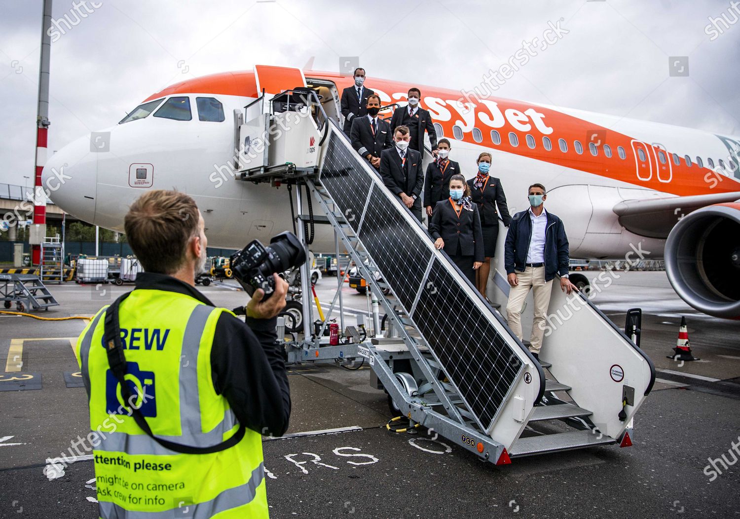 Crew Boards Before Departure Malaga Schiphol Editorial Stock Photo ...