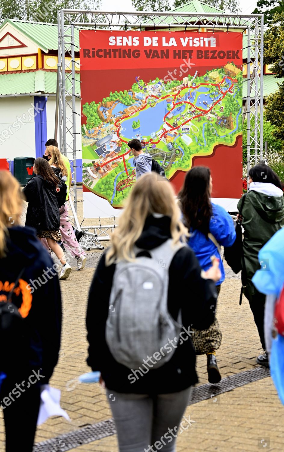 Illustration Picture Shows Reopening Walibi Amusement Editorial Stock ...