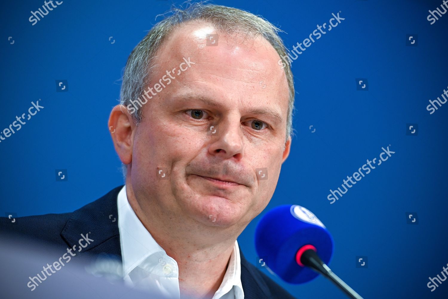Schalkes Sports Executive Jochen Schneider Reacts Editorial Stock Photo ...
