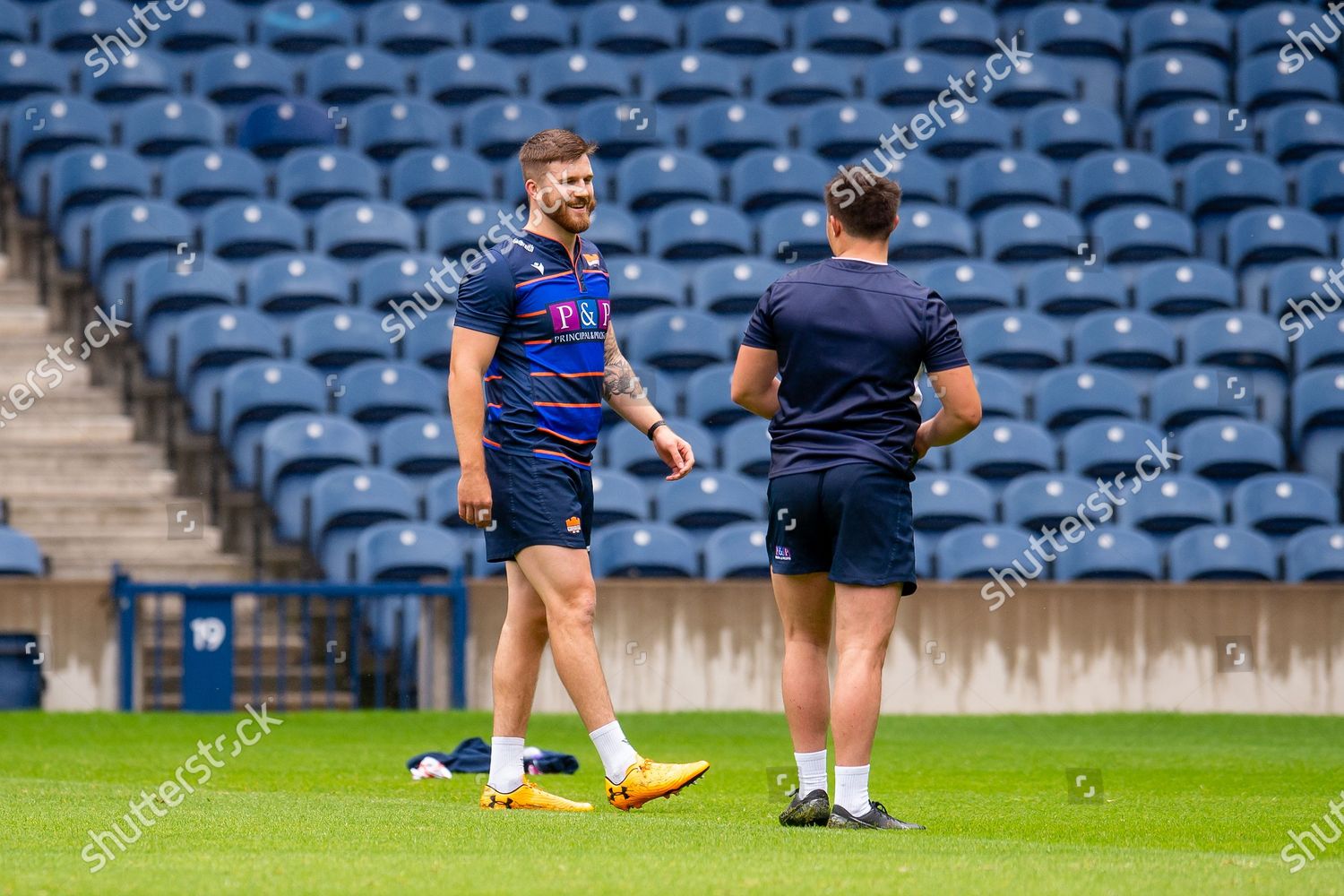 Luke Crosbie Speaks Patrick Harrison During Editorial Stock Photo ...