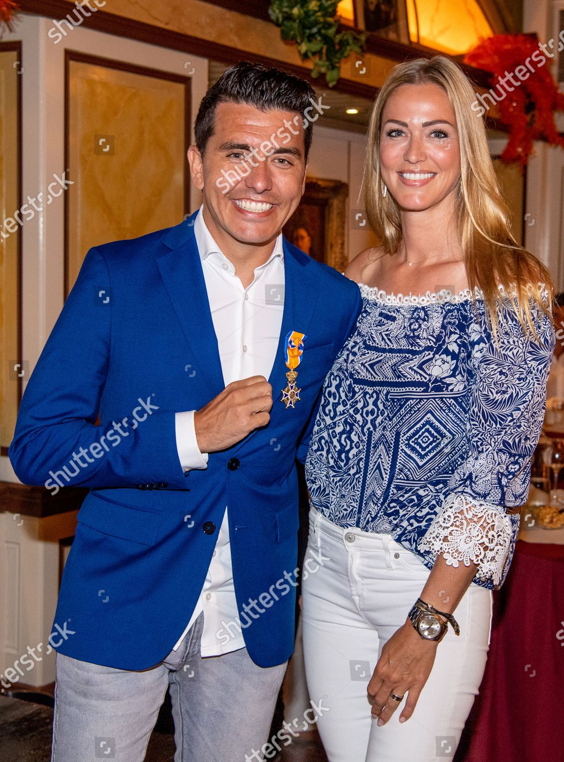 Jan Smit His Partner Liza During Editorial Stock Photo - Stock Image ...