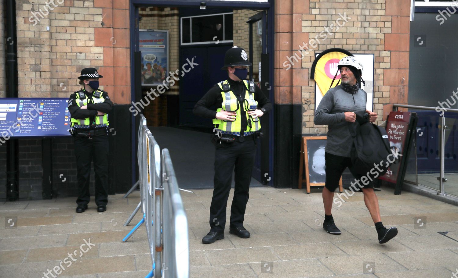 British Transport Police On Patrol Leicester Editorial Stock Photo ...