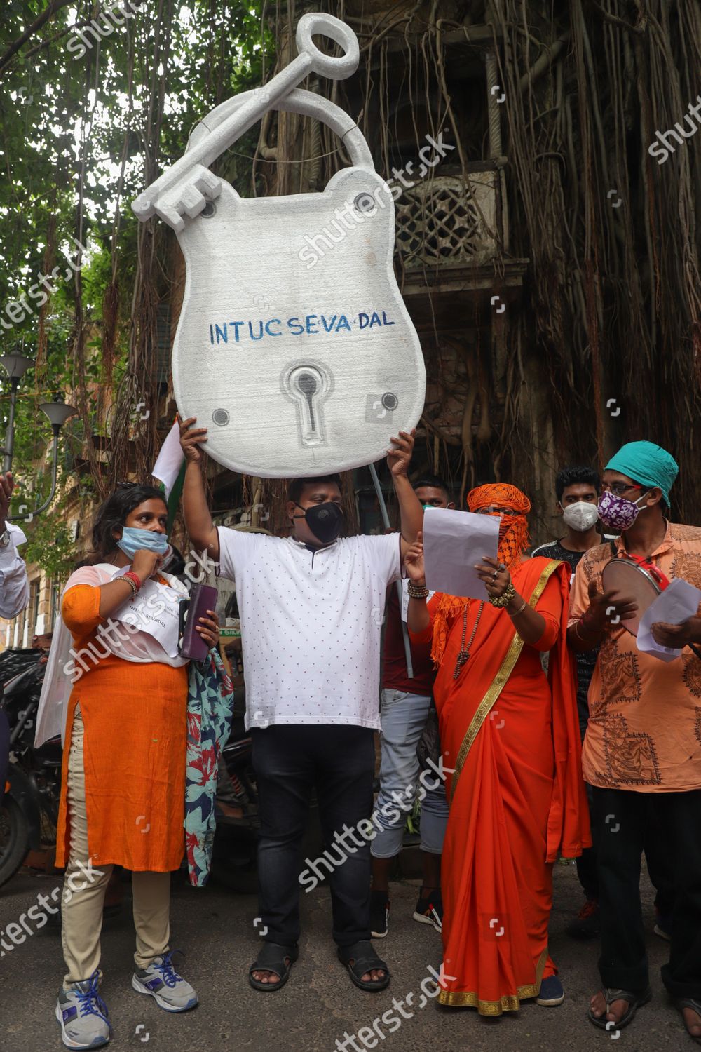 Members Intuc Indian National Trade Union Editorial Stock Photo - Stock ...
