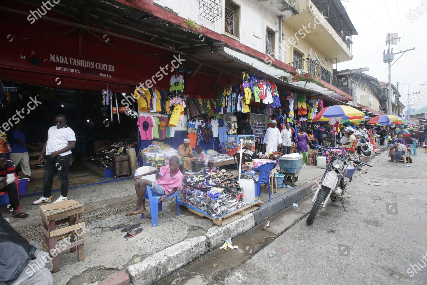 General View Roadside Market Street Monrovia Editorial Stock Photo ...