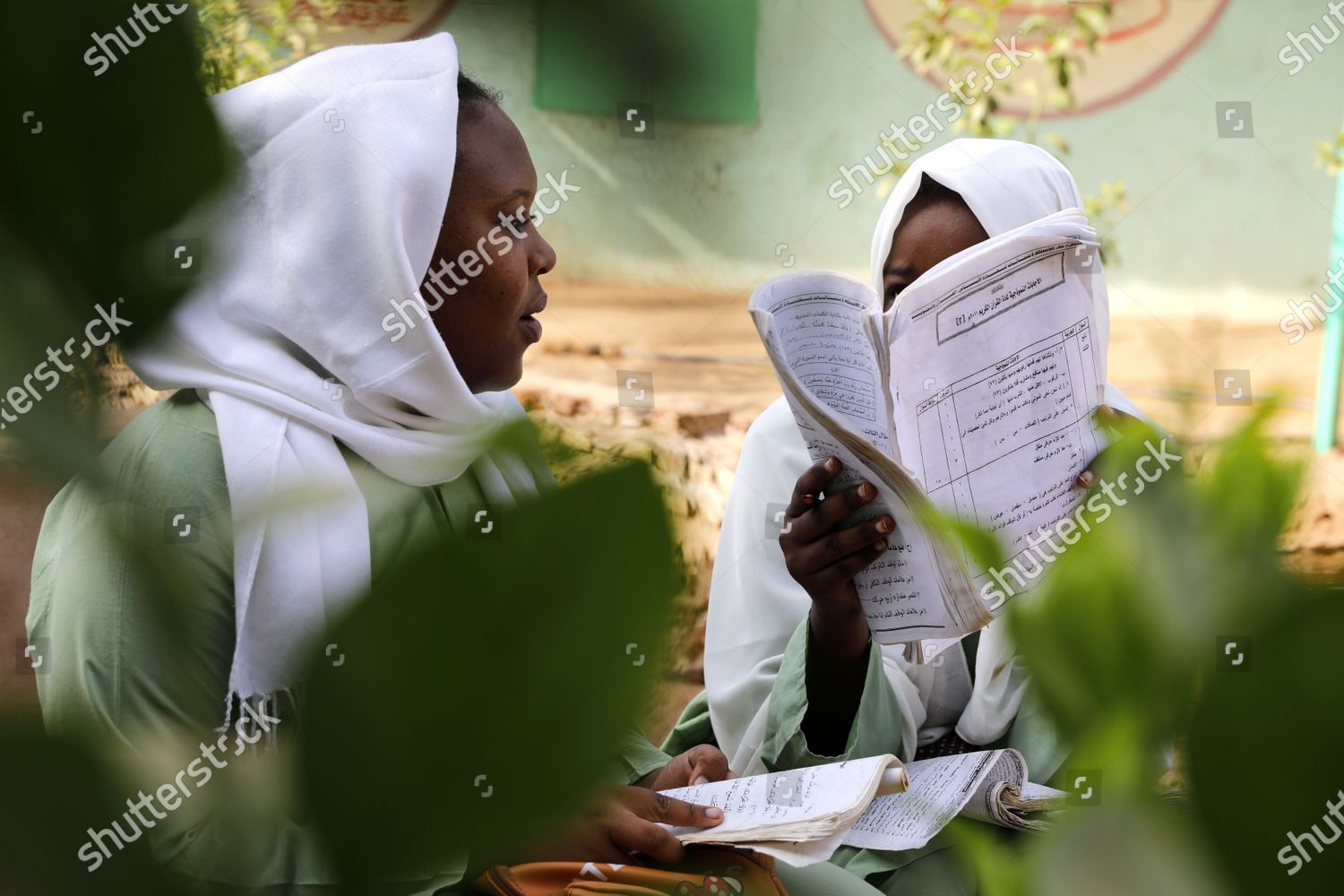 Two Students Conduct Group Revision Before Editorial Stock Photo ...