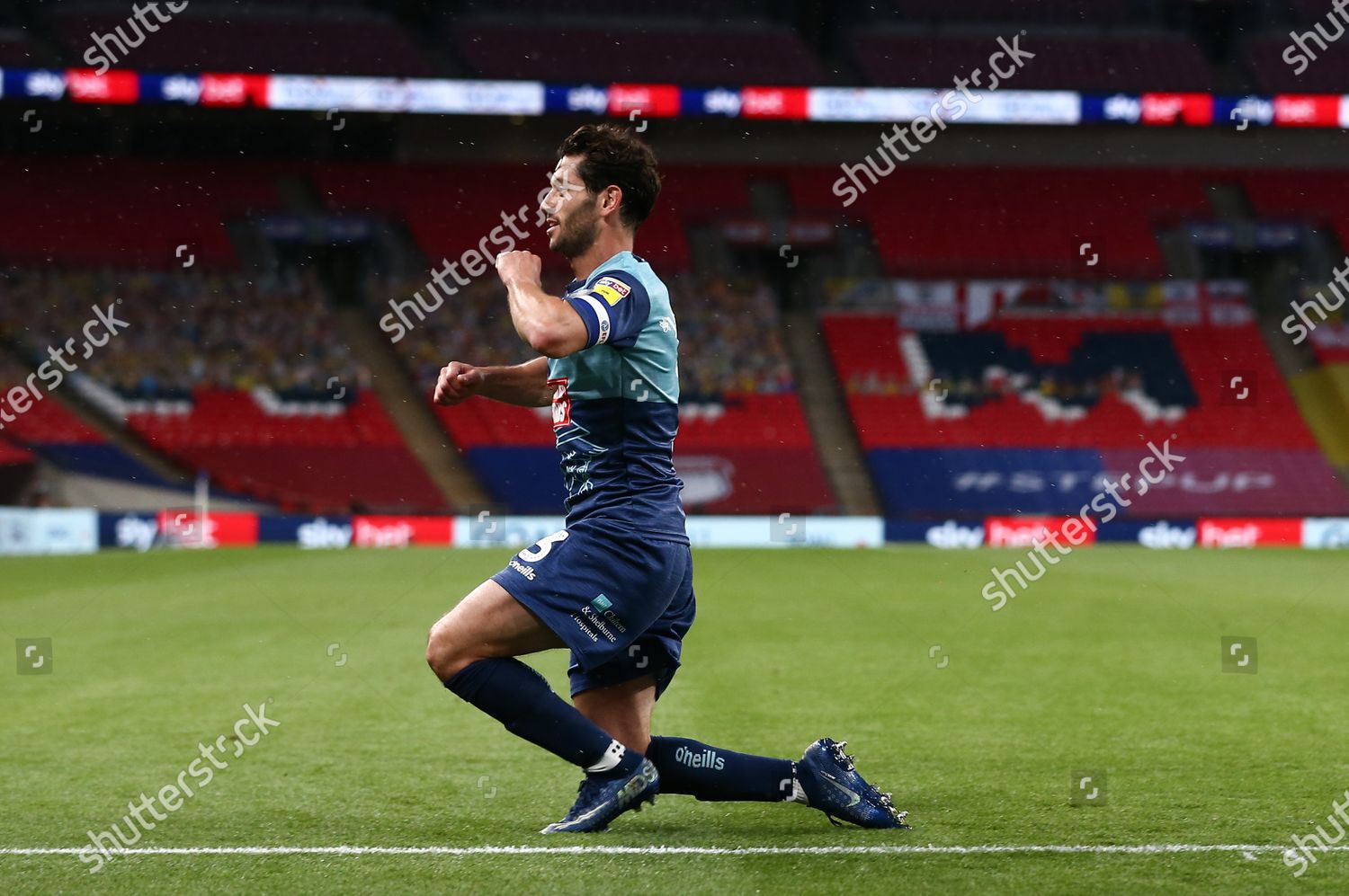 Joe Jacobson Wycombe Wanderers Celebrates Scoring Editorial Stock Photo ...