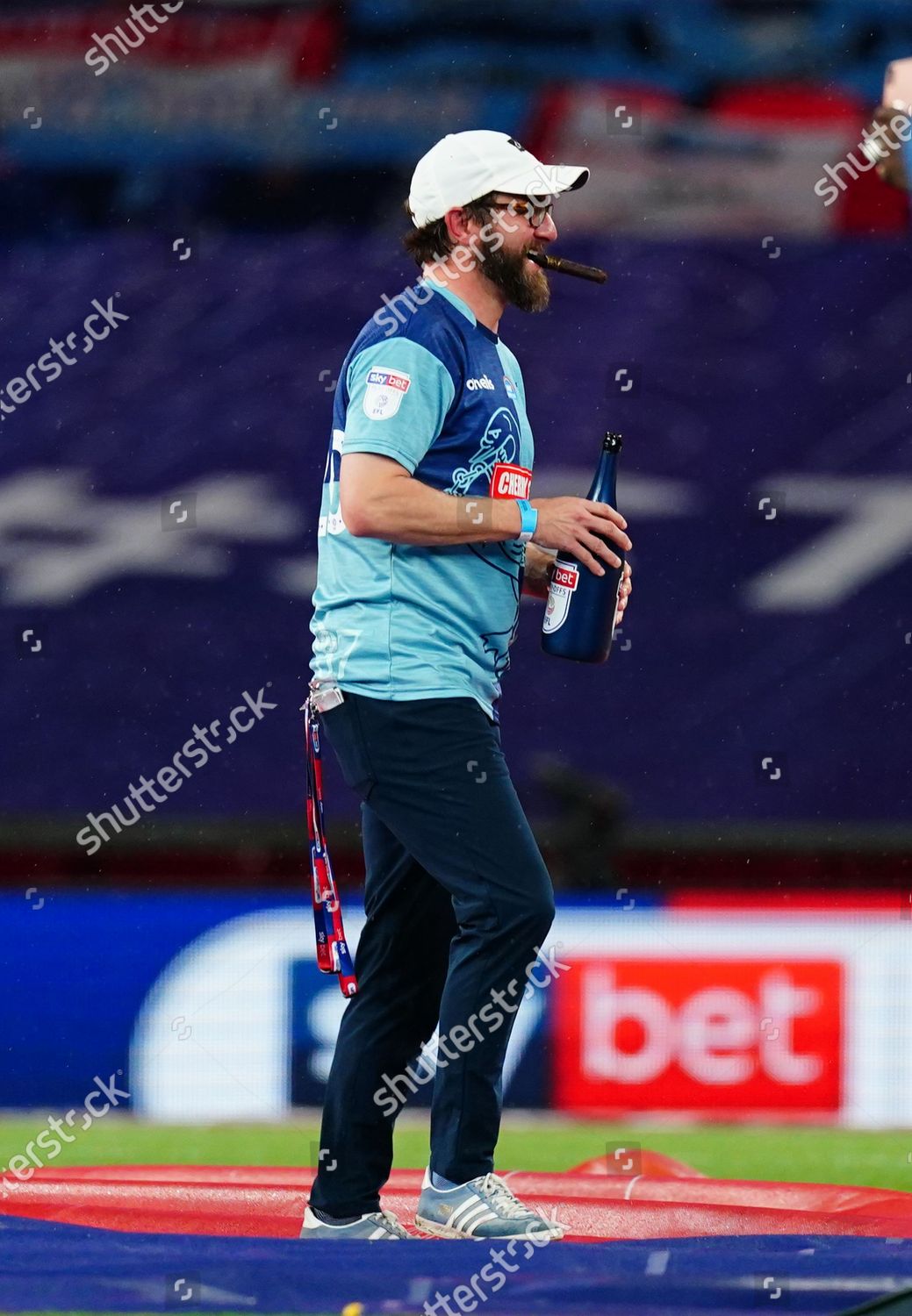 Wycombe Owner Rob Couhig Celebrates Promotion Editorial Stock Photo ...