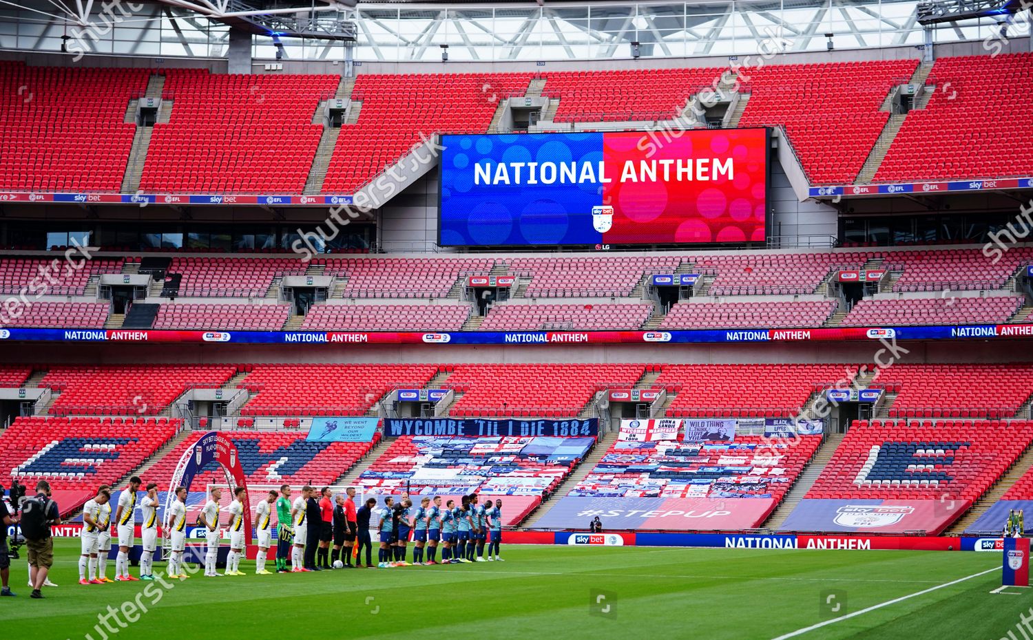 Players Stand National Anthem Editorial Stock Photo - Stock Image ...