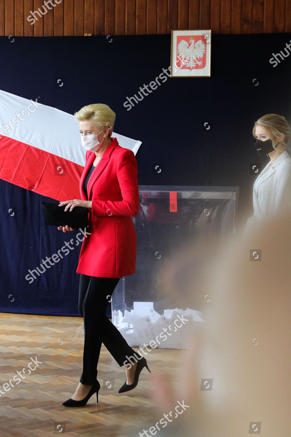 Polands First Lady Agata Kornhauserduda Seen Editorial Stock Photo ...