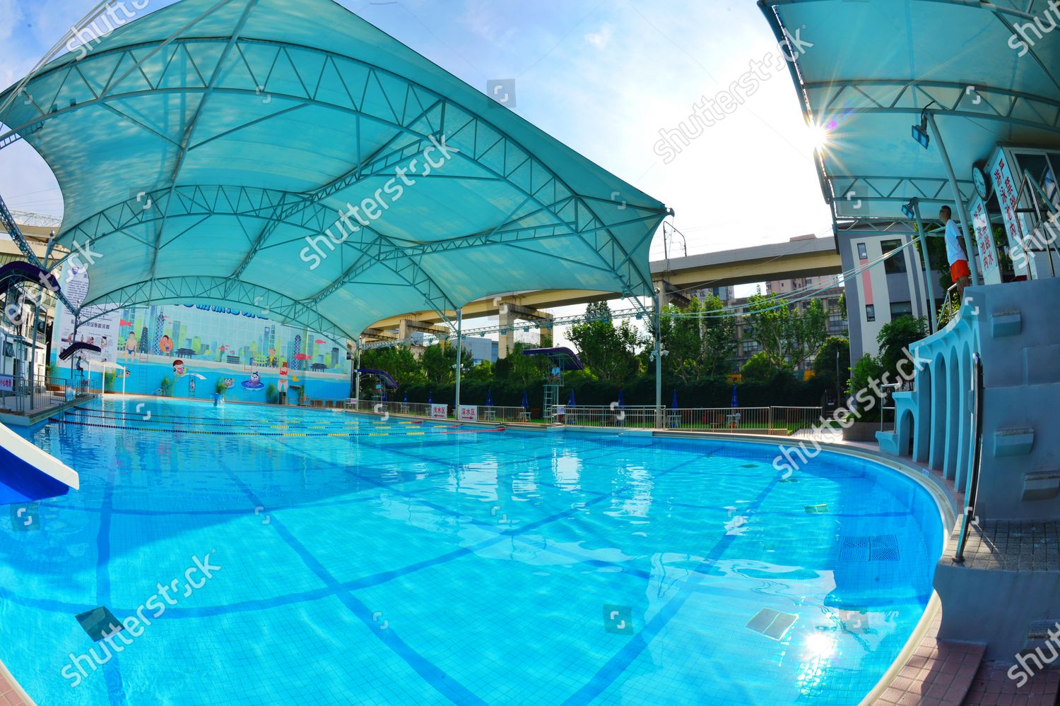 HONGKOU SWIMMING POOL OLDEST SHANGHAI REOPENED Editorial Stock Photo ...