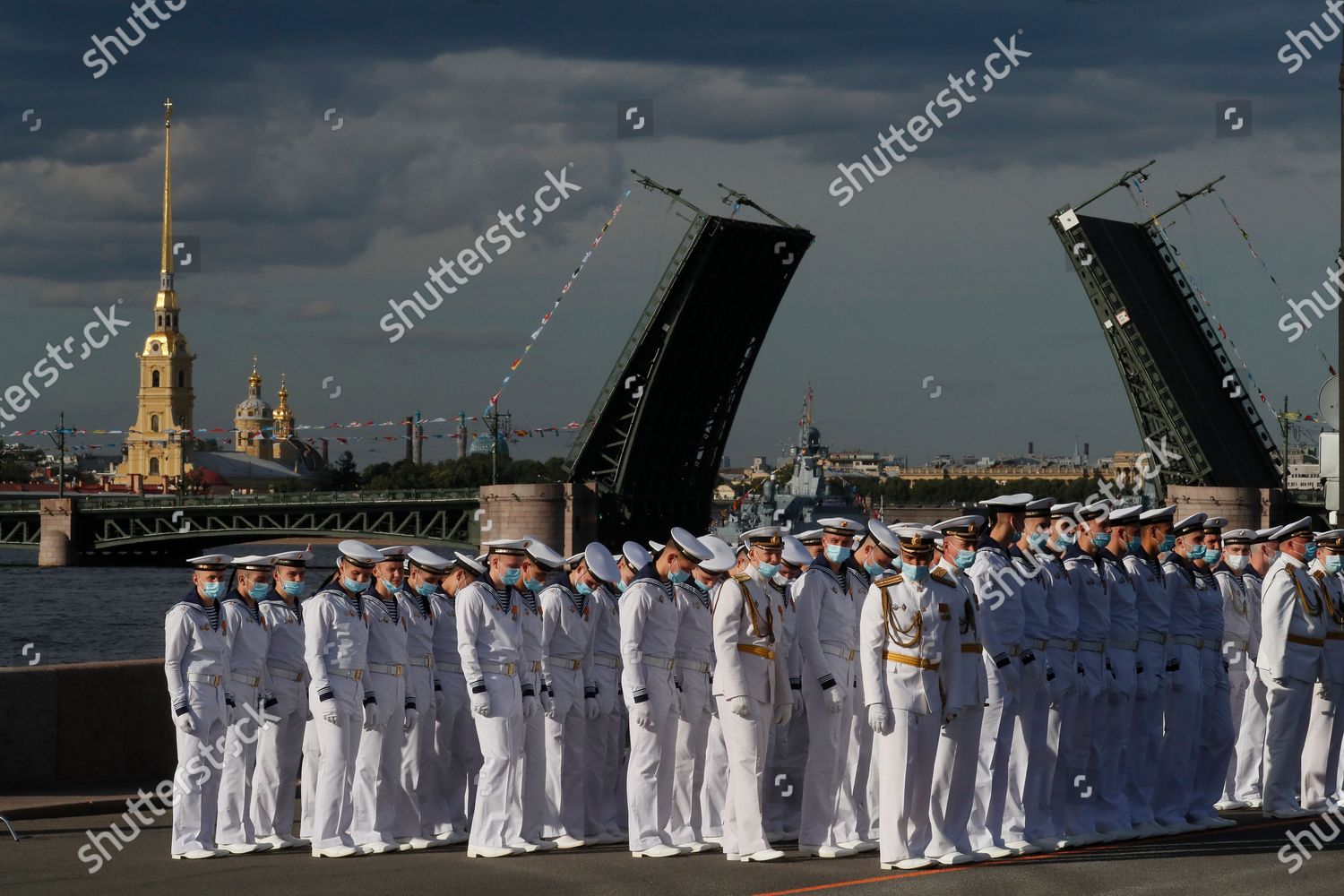 Russian Navy Sailors Prepare Rehearsal Russia Editorial Stock Photo ...