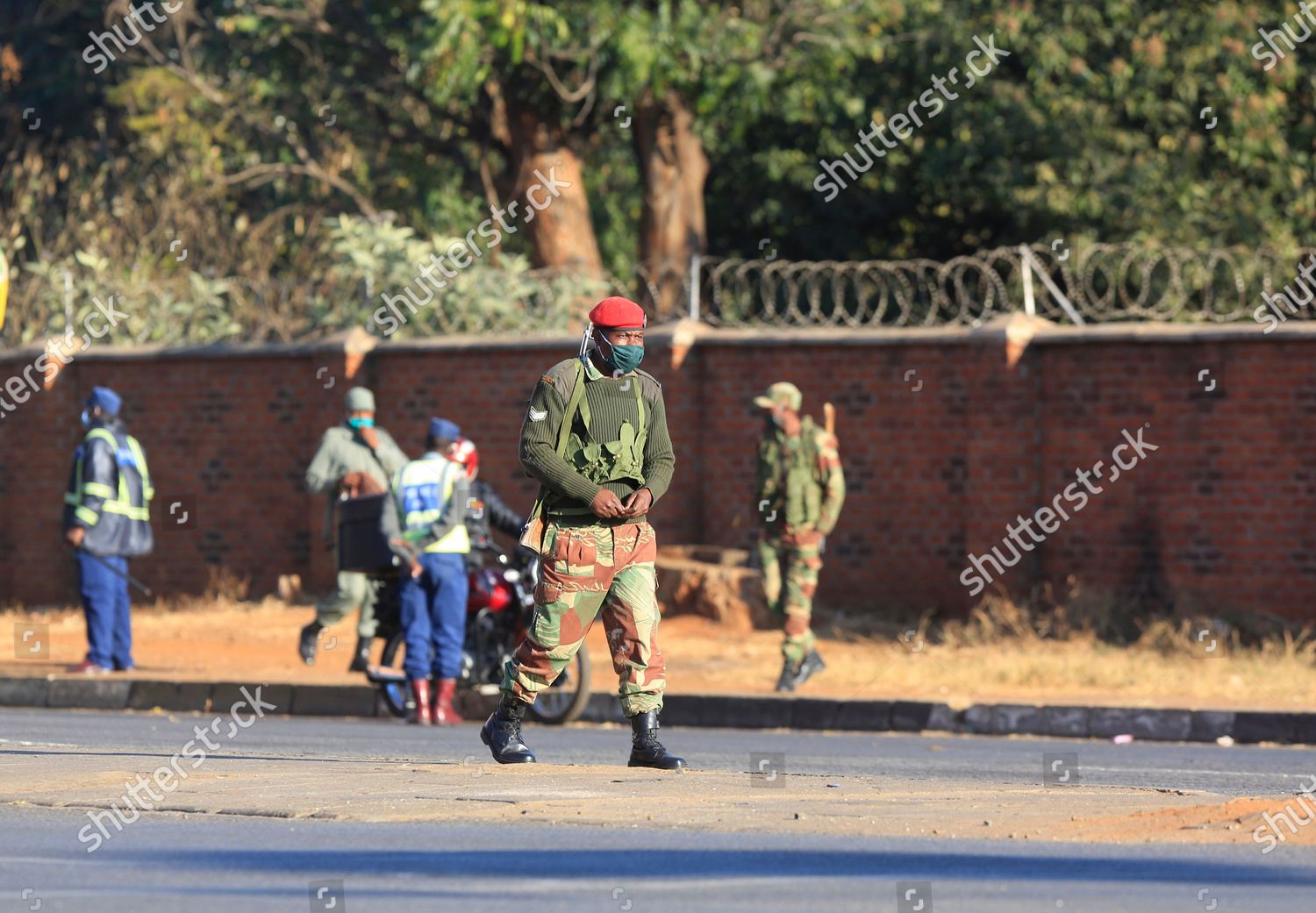 Armed Member Zimbabwe National Army Zna Editorial Stock Photo - Stock ...