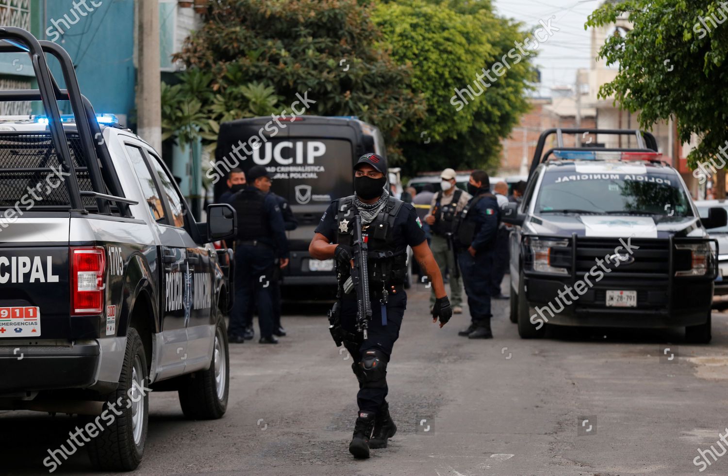 Municipal Police Guard Area Where Armed Editorial Stock Photo - Stock ...