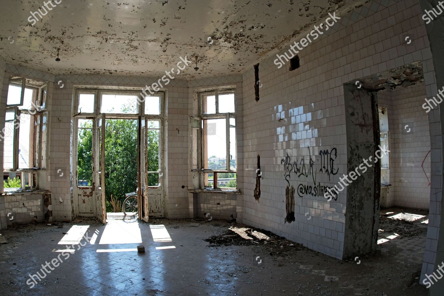 Neglected Room Pictured Inside Fourstorey Hospital Editorial Stock ...