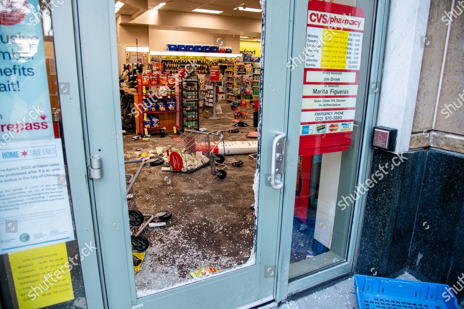 Looted Cvs Storefront Seen After Night Editorial Stock Photo - Stock ...