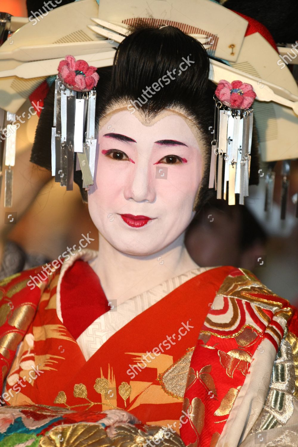 Geisha Posing Photo During Procession This Editorial Stock Photo ...
