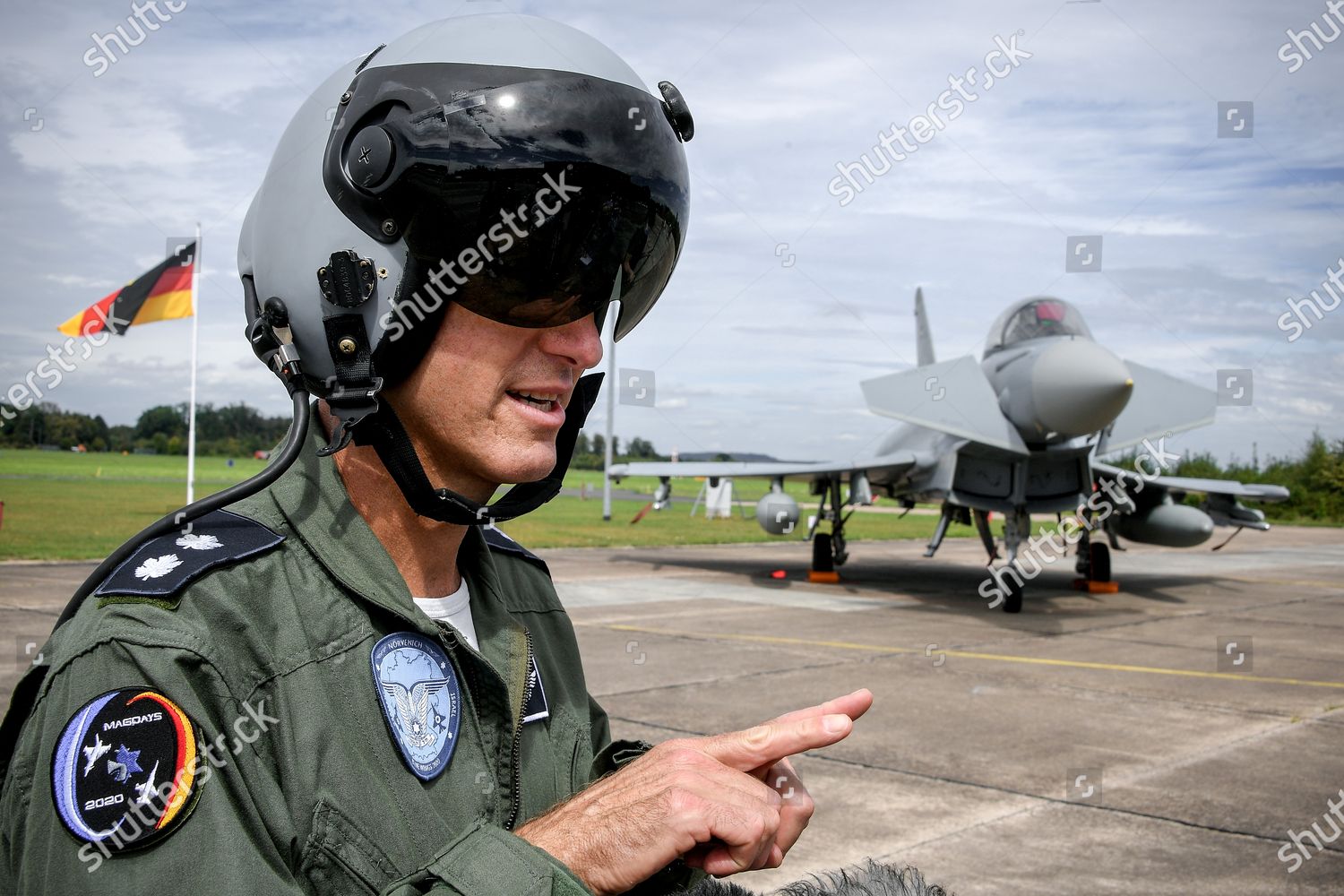 ISRAELI FIGHTER JET PILOT SPEAKS MEDIA Editorial Stock Photo - Stock ...