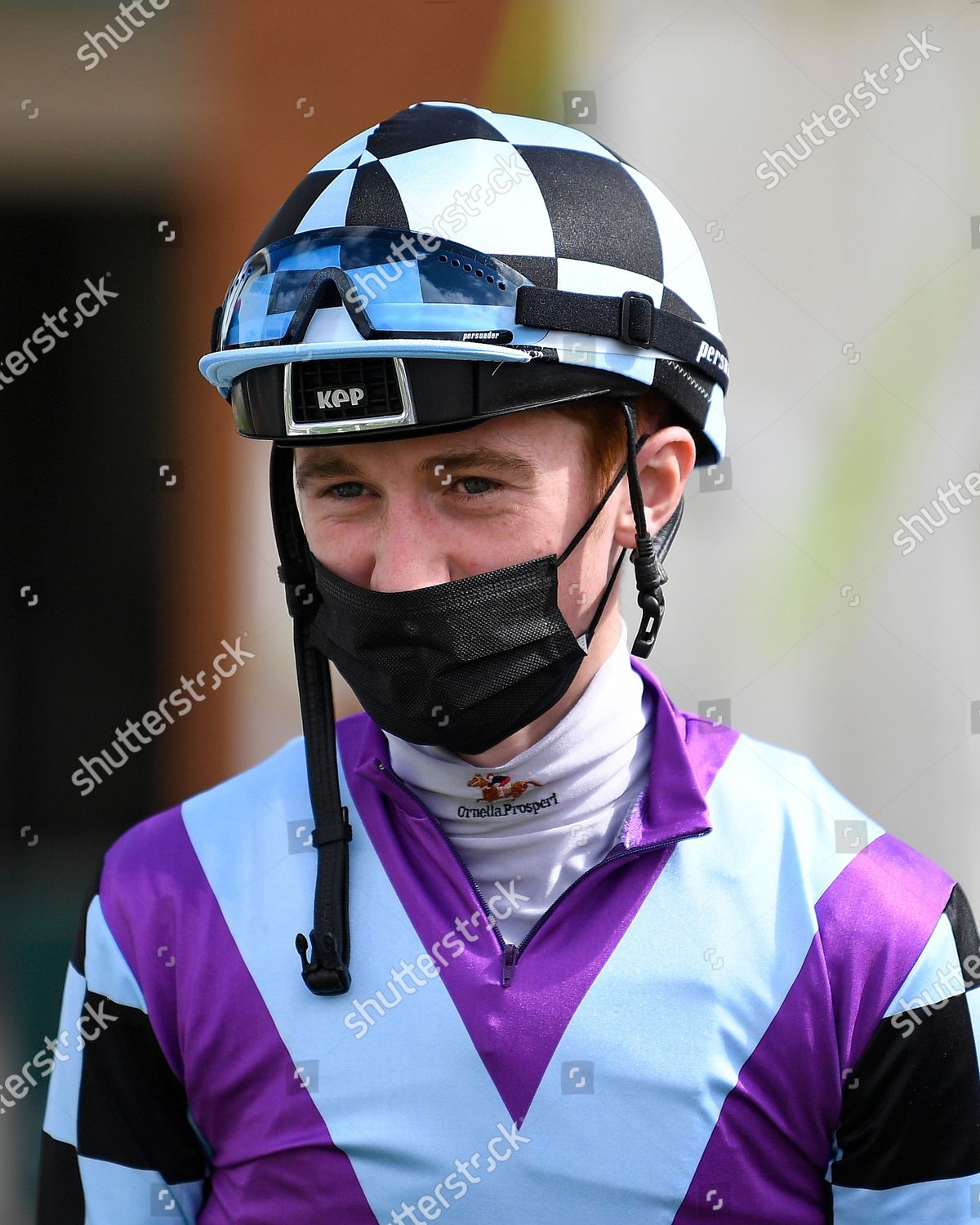 Jockey David Egan During Horse Racing Editorial Stock Photo - Stock ...
