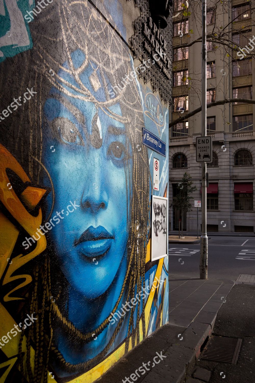 One Melbournes Iconic Murals Seen Cbd Editorial Stock Photo - Stock ...