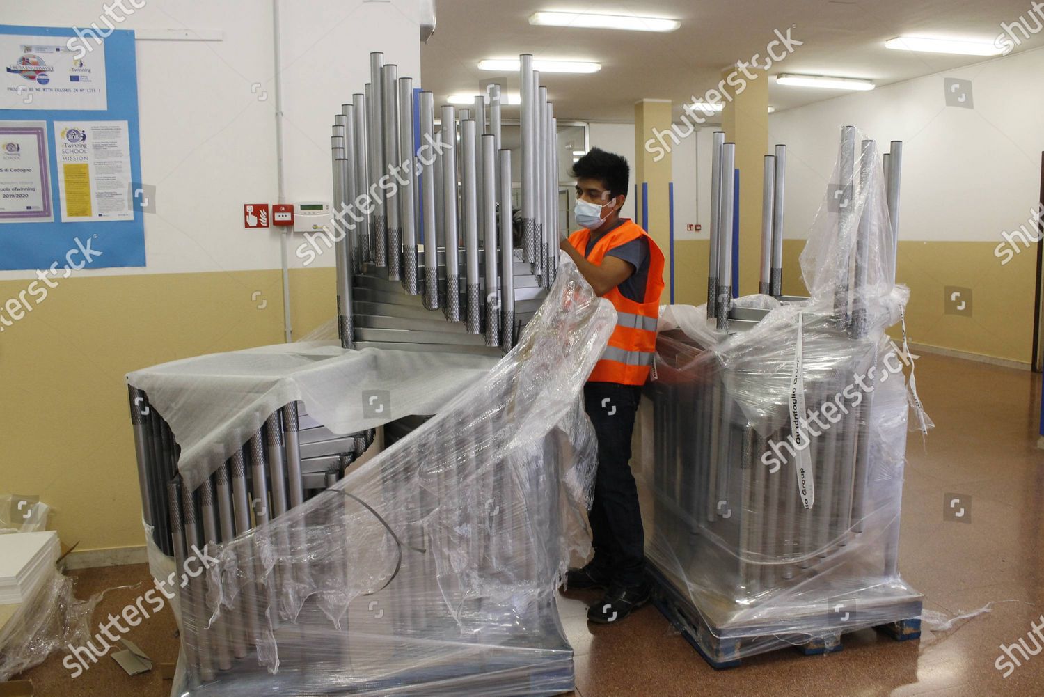Codogno Lodi First Deliveries Singleseater Desks Editorial Stock Photo ...