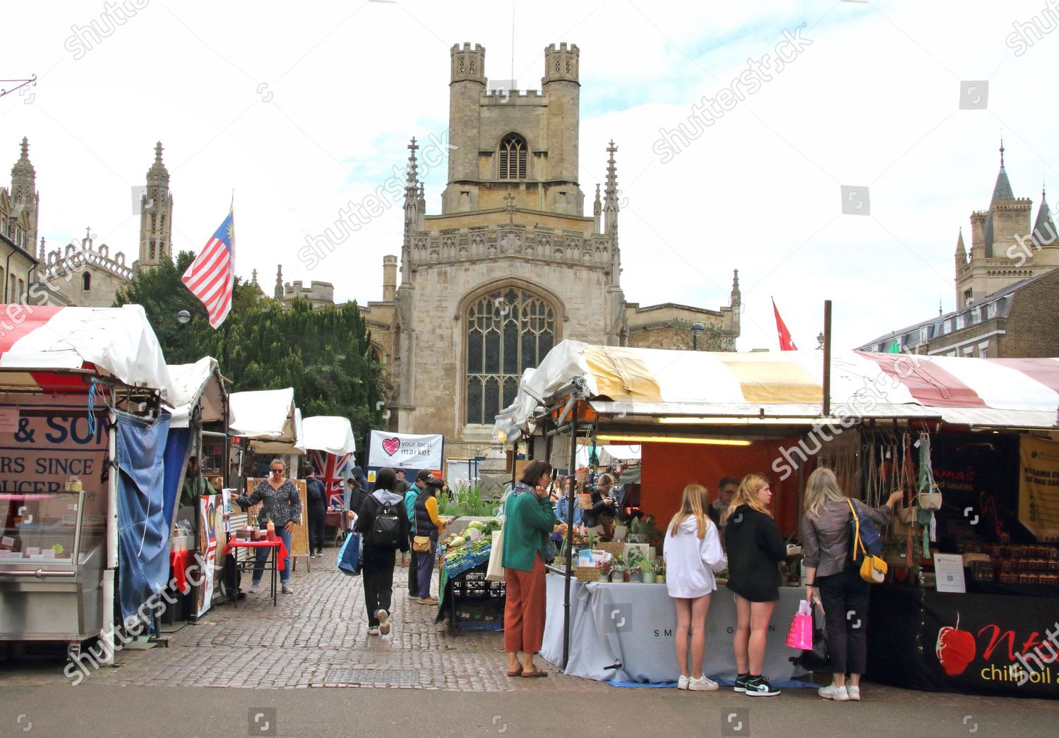 People Waiting Stalls City Center Market Editorial Stock Photo - Stock ...