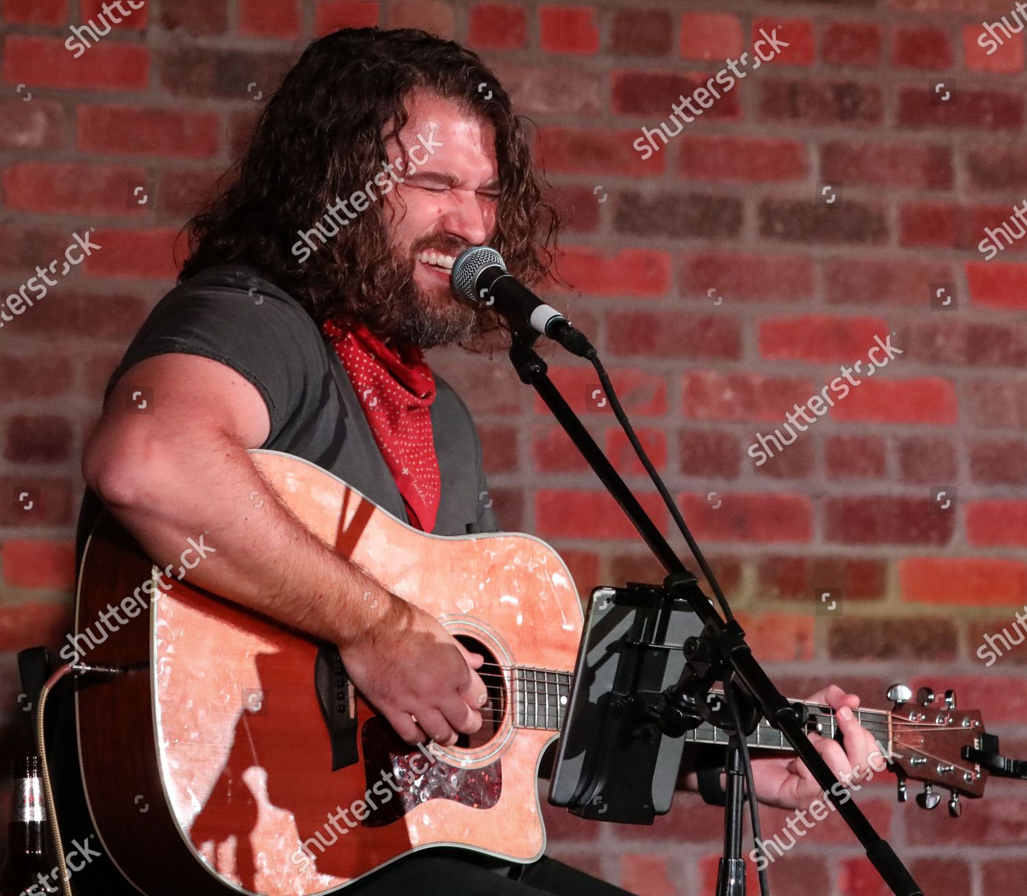 Singer Songwriter Michael Whitworth Performs During Editorial Stock ...