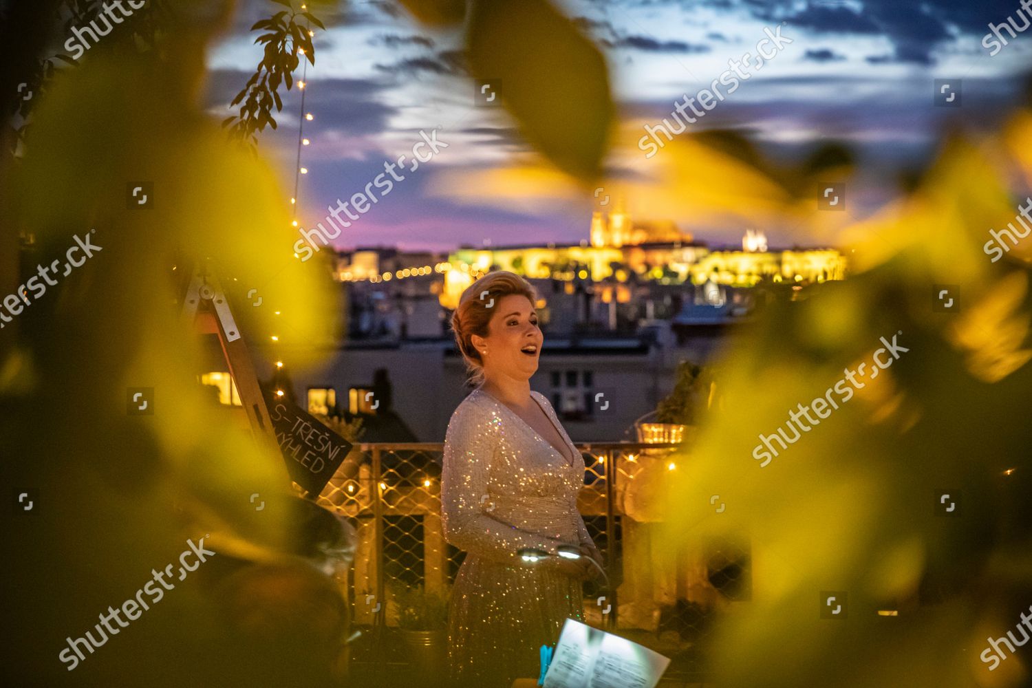 Czech Opera Singer Katerina Knezikova Performs Editorial Stock Photo ...