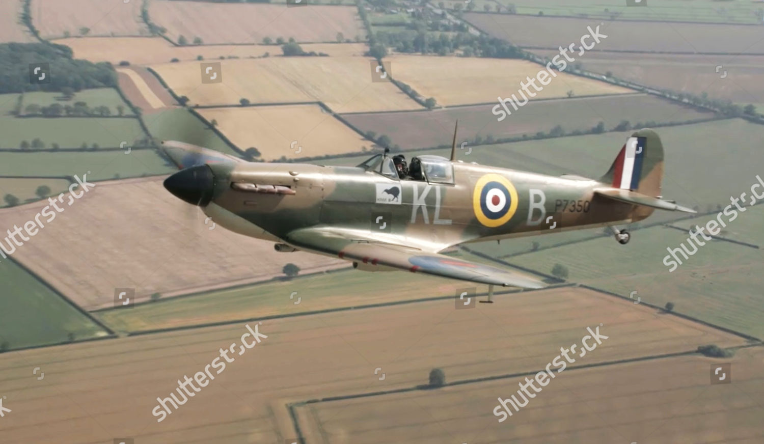 Ww2 Spitfire Flight Over Raf Coningsby Editorial Stock Photo - Stock ...