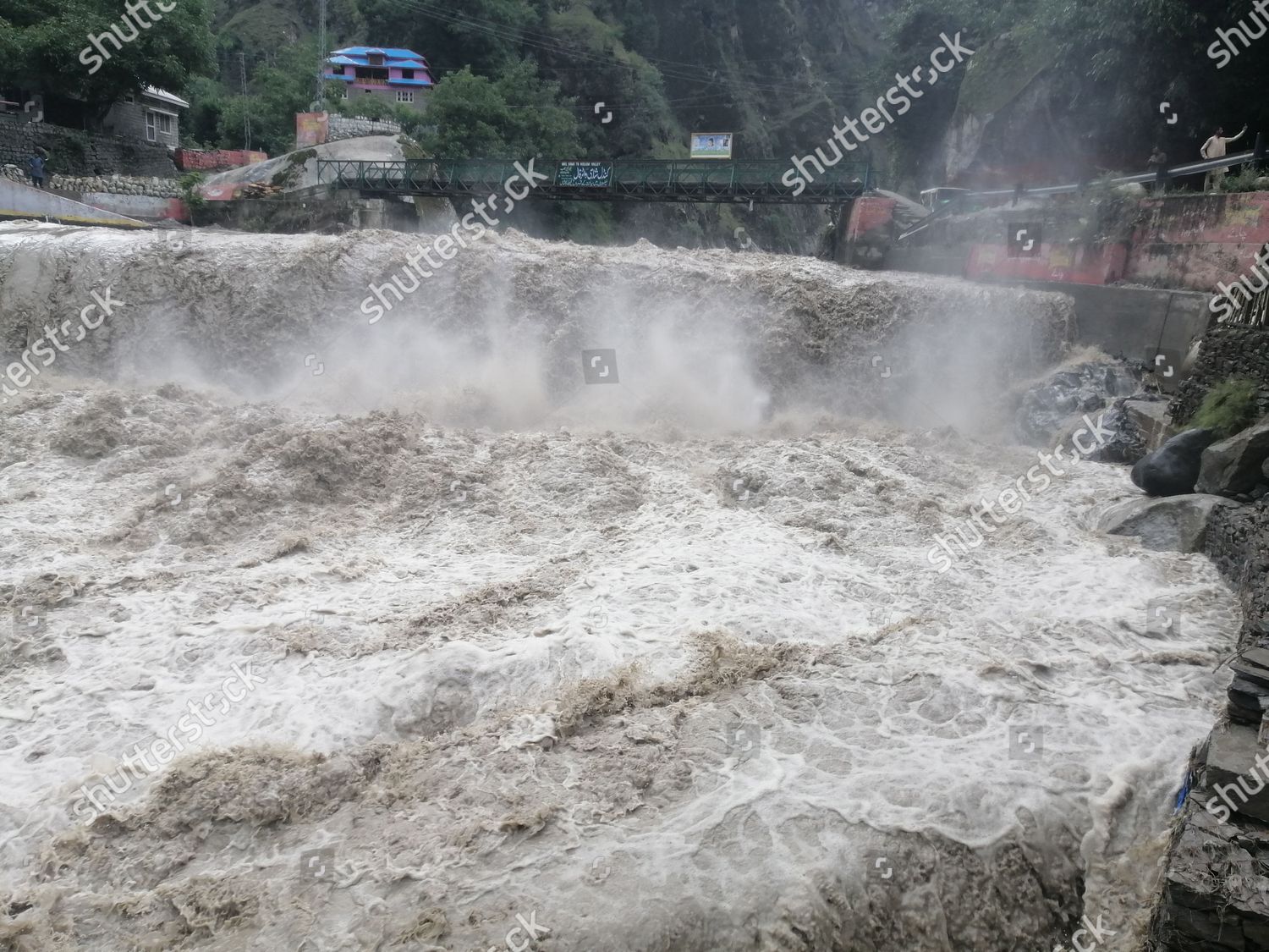 View High Water Flow Flooded Nelum Editorial Stock Photo - Stock Image ...