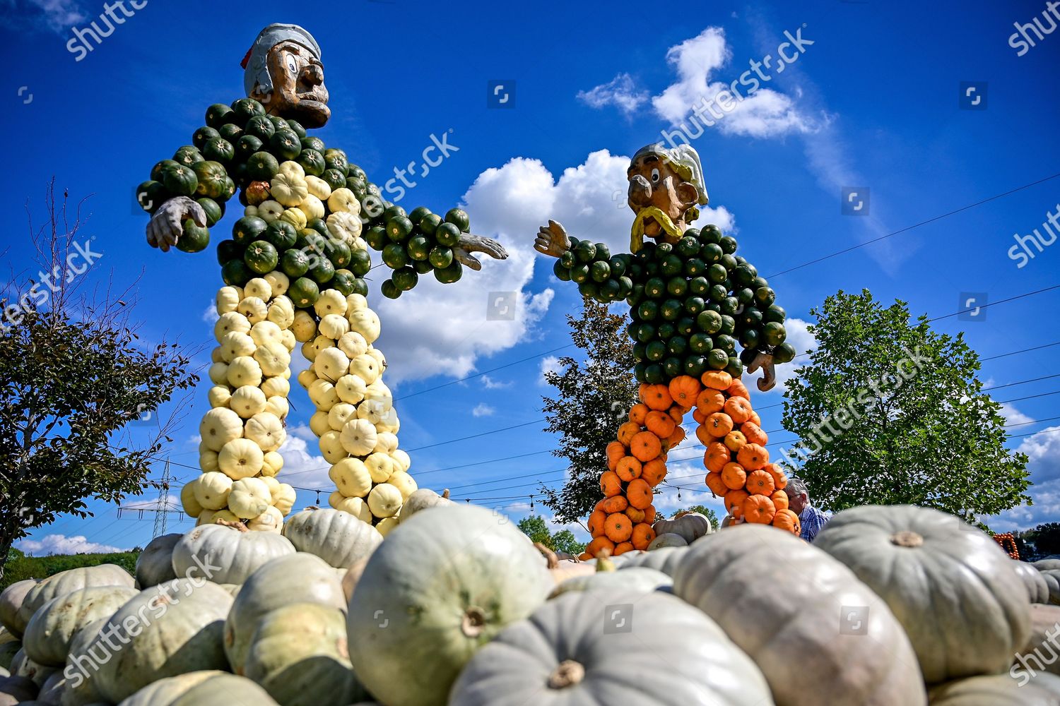 Pumpkin Sculptures Form Roman Asterix On Editorial Stock Photo - Stock ...