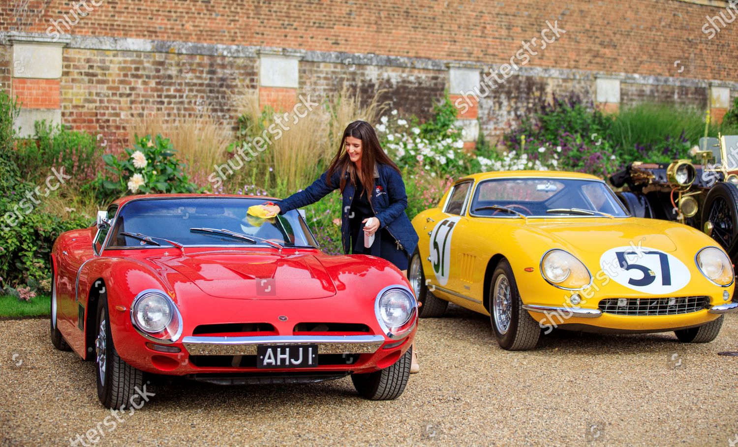 Tavoya Howeson Pictured Cleaning 1966 Bizzarrini Editorial Stock Photo ...
