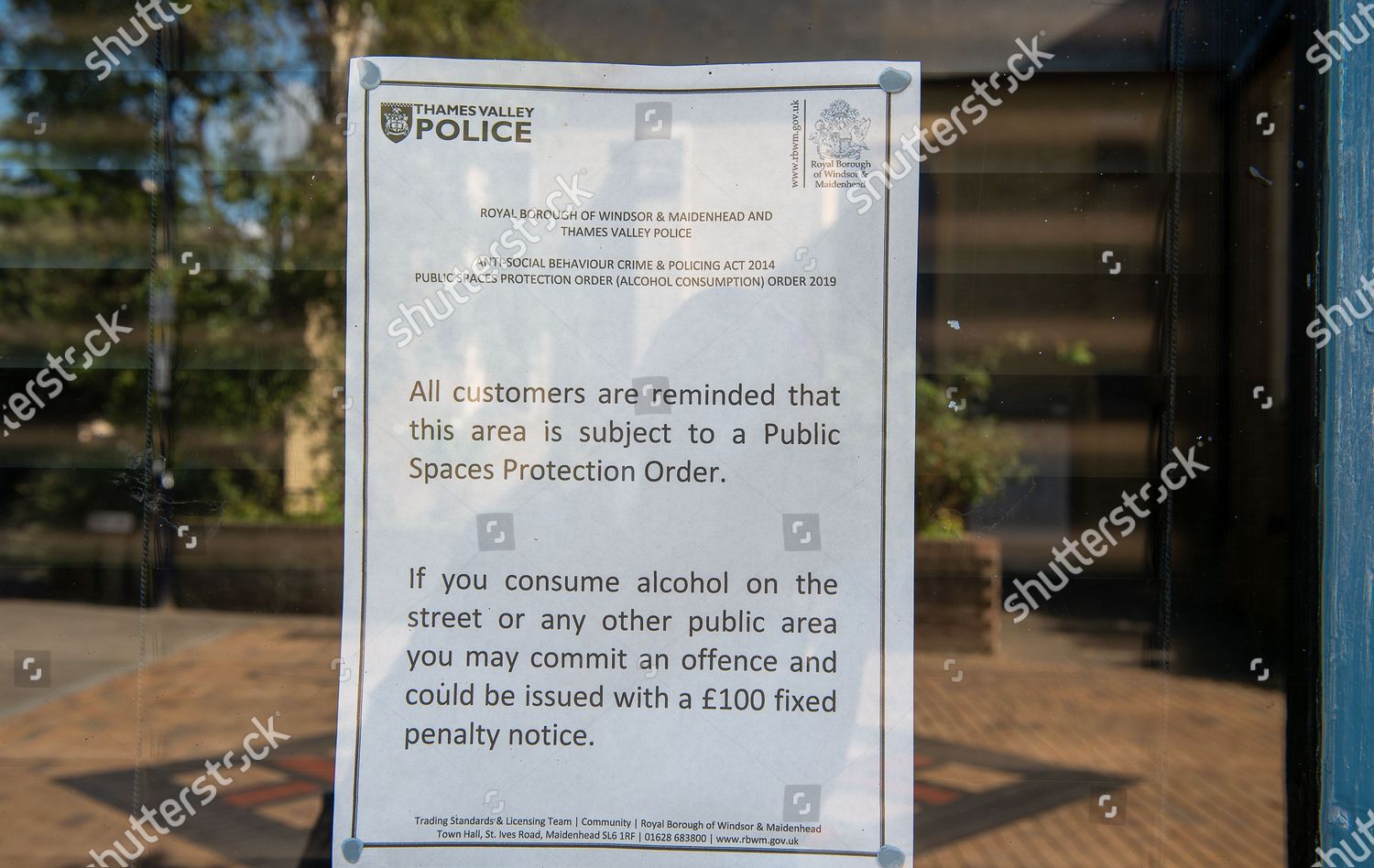 Thames Valley Police Public Spaces Protection Editorial Stock Photo ...
