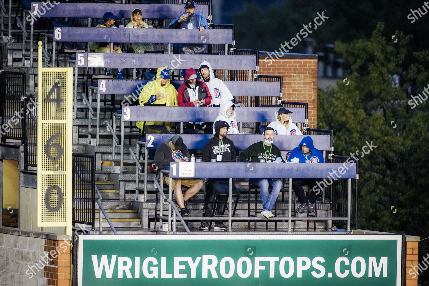 Fans Sit Rain On Rooftop Outside Editorial Stock Photo - Stock Image ...