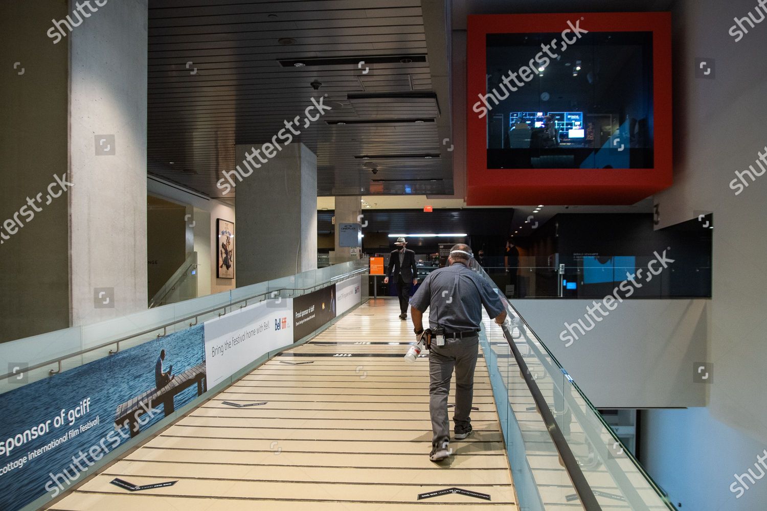 Staff Cleaning Handrails Ppe Editorial Stock Photo - Stock Image ...